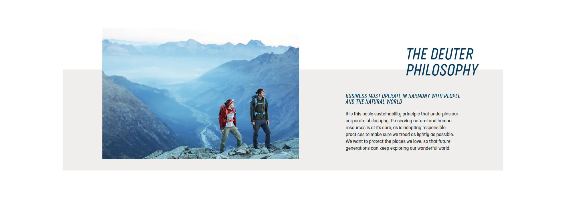 Deuter Brand Page – Mountain Adventure